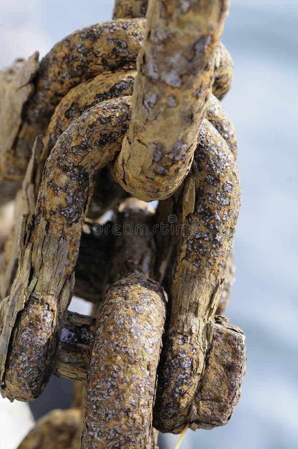Cluster of Corroded Iron Shackles Stock Photo - Image of dilapidated ...