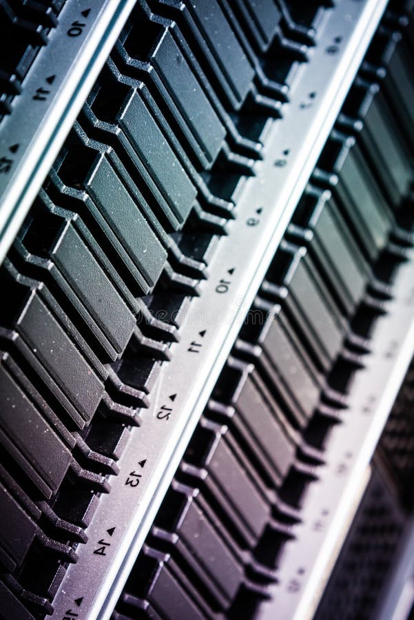 Cluster of Data Storage SSD Hard Drives Inside Server Rack Stock Photo ...