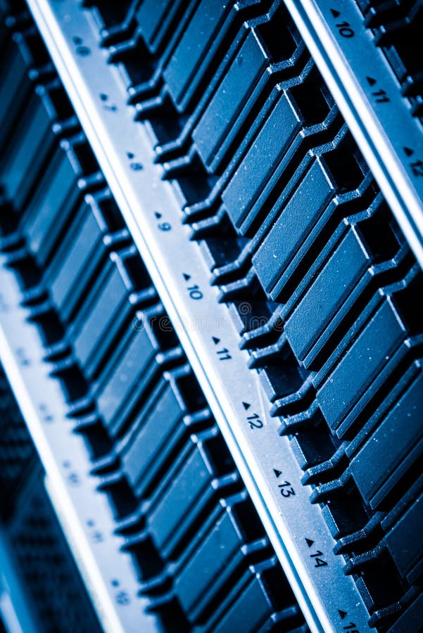 Cluster of Data Storage SSD Hard Drives Inside Server Rack Stock Image ...