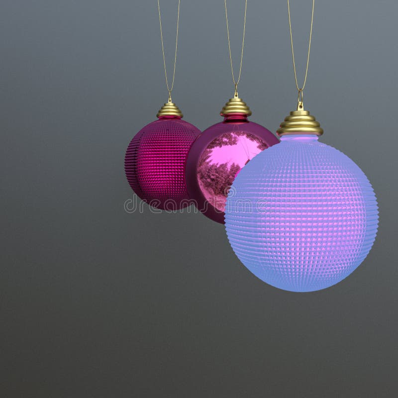 A Cluster of Cristmas Balls Stock Illustration - Illustration of ...