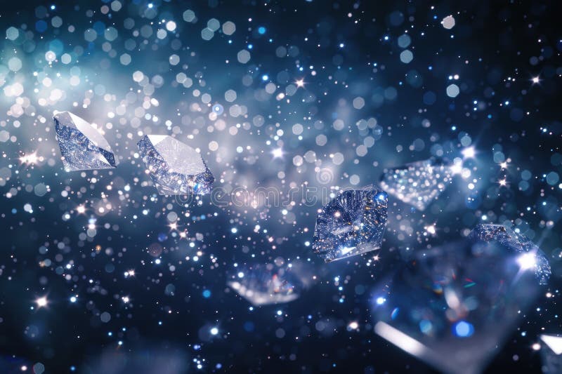 A Cluster of Diamonds Soaring through the Air, a Sparkling Display of ...