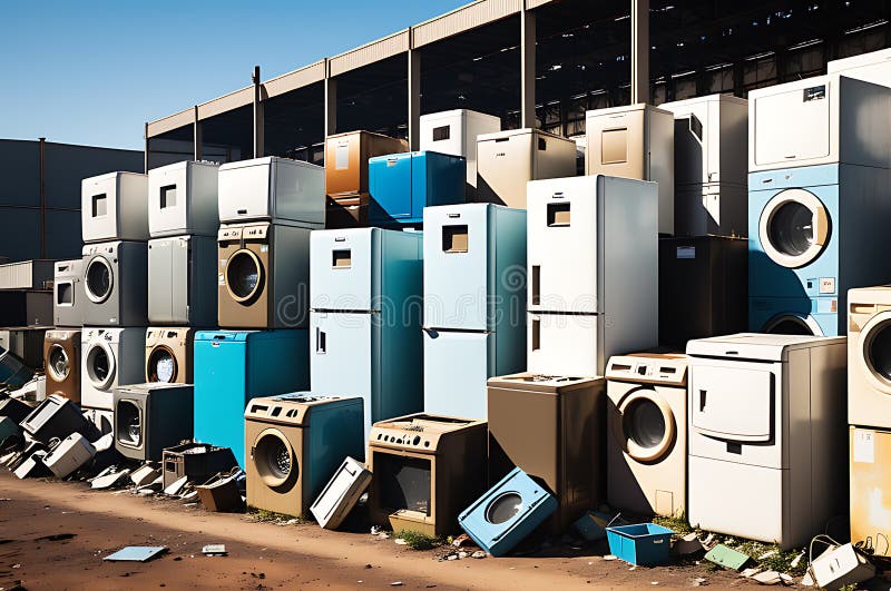 Waste Refrigerators Stock Illustrations – 12 Waste Refrigerators Stock ...