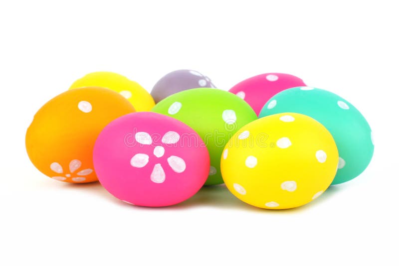 Cluster of Easter eggs stock image. Image of blue, season - 38362205