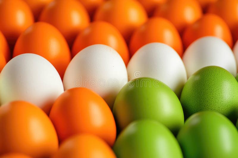 A Cluster of Eggs Placed Side by Side on a Surface, Possibly in a ...