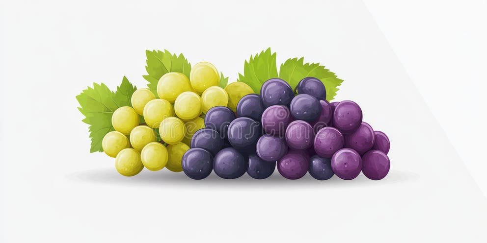 Minimalist Bunch of Grapes stock illustration. Illustration of organic ...