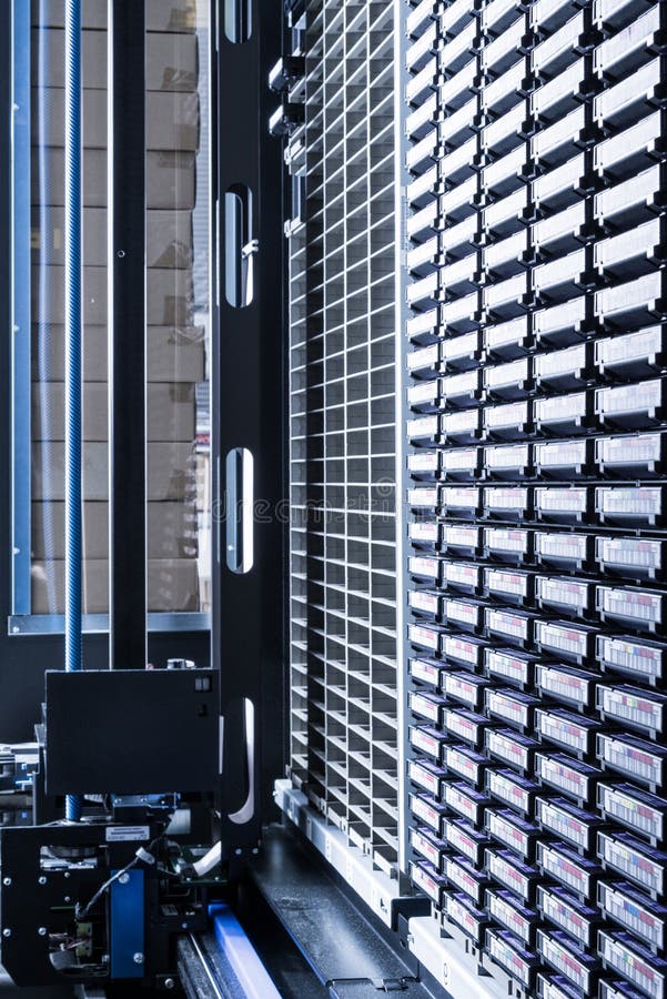 Cluster of Hard Drives Stacked Inside Data Storage Cabinet Stock Photo ...