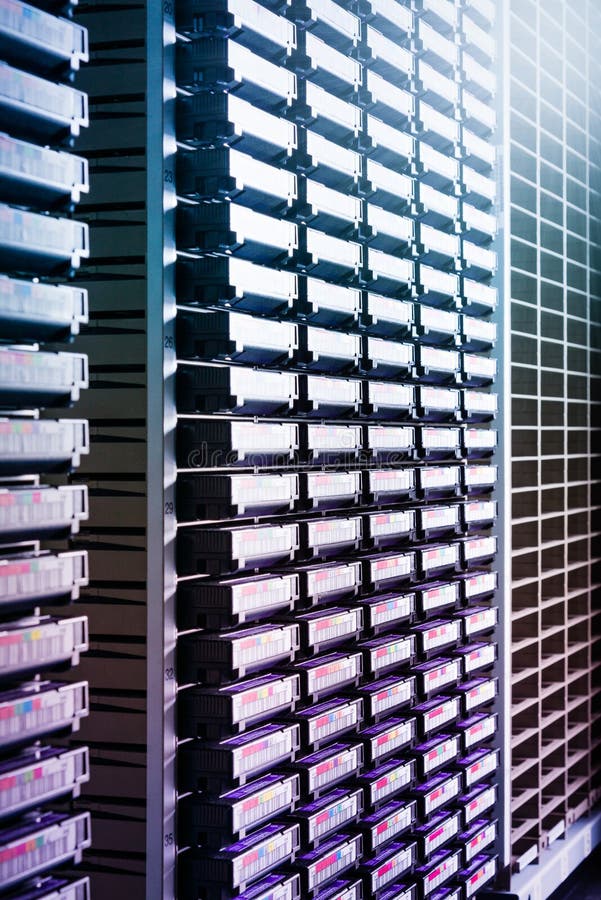Cluster of Hard Drives Stacked Inside Data Storage Cabinet Stock Photo ...
