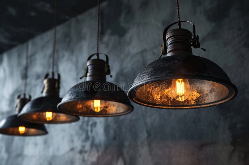 A Cluster of Lights Suspended from the Ceiling, Creating an Ambient and ...