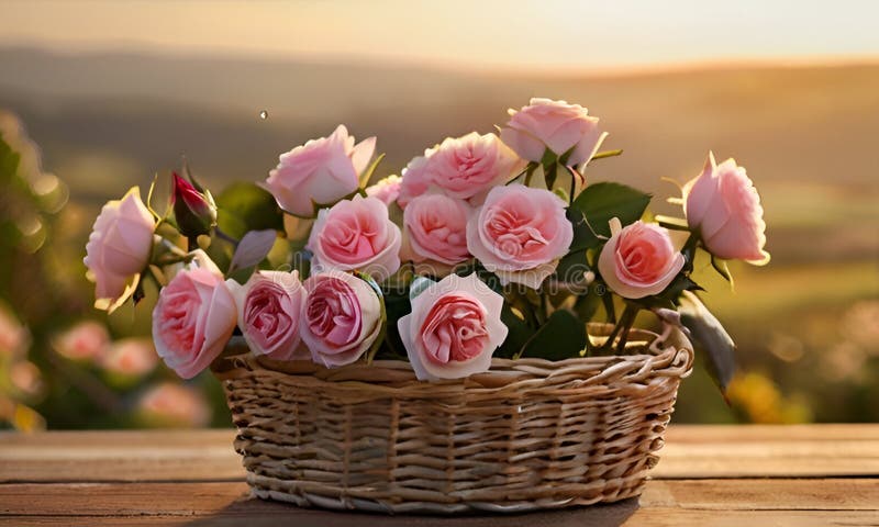 A Cluster of Meticulously Hand-drawn Rose Stock Illustration ...