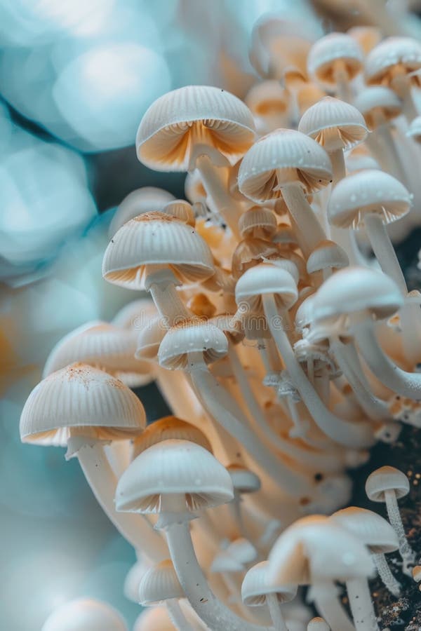 A Cluster of Mushrooms Growing on a Tree. Suitable for Nature and Fungi ...