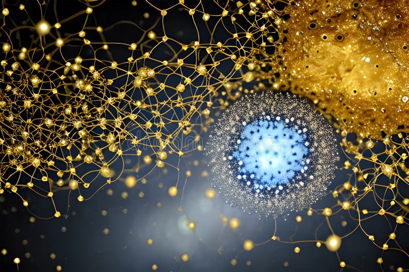 A Cluster of Neuron Floats and Branches Out with Axons and Dendrites of ...