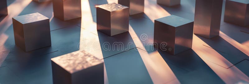 Cluster with Nodes Stylized As Graceful Geometric Shapes, Casting ...