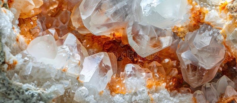 Cluster of Orange Crystals stock photo. Image of geological - 310355726