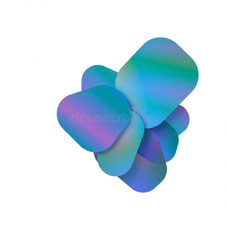 A Cluster of Overlapping, Rounded Shapes with Smooth Edges, Featuring a ...