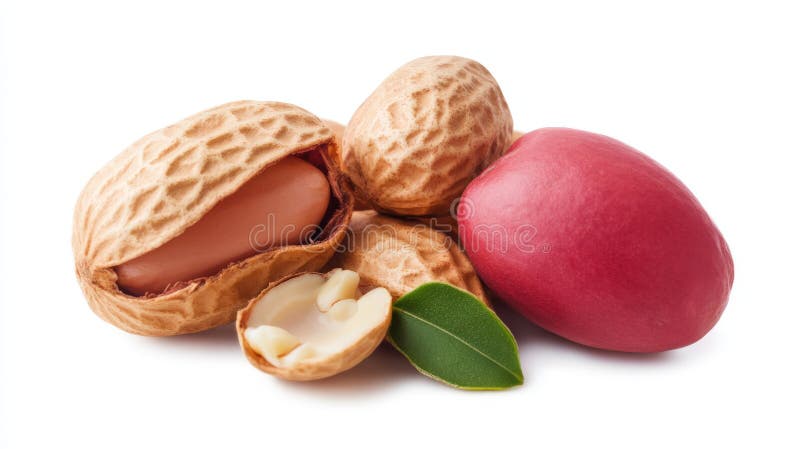 A Cluster of Peanuts in Various Shells, Showcasing the Natural Shapes ...