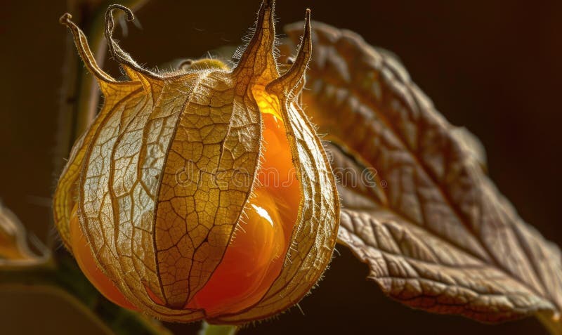 A Cluster of Physalis with Their Husks Stock Image - Image of food ...