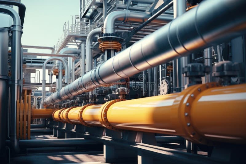 A Cluster of Pipes Side by Side. Suitable for Industrial Concepts Stock ...