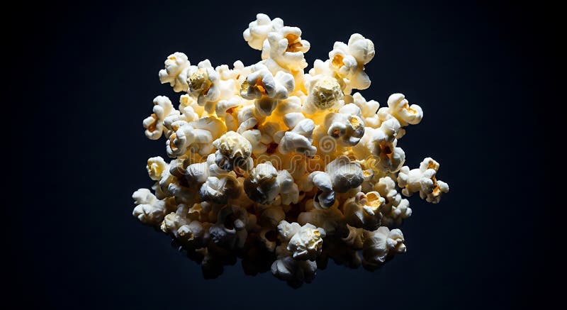 A Cluster of Popcorn Kernels Tightly Packed Together, Forming a ...