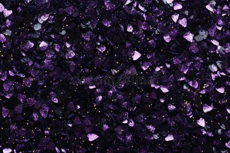 A Cluster of Purple Crystals Captured in Detail Stock Photo - Image of ...