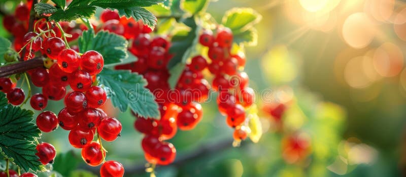 Cluster of Red Berries Hanging from Tree Stock Photo - Image of nature ...