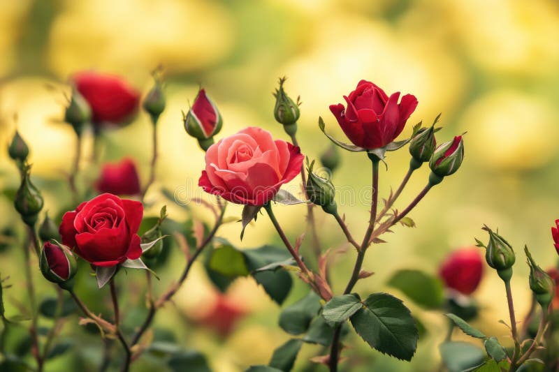 A Cluster of Red Roses Up Close Stock Image - Image of romance, closeup ...