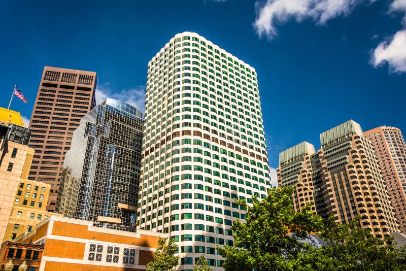 Cluster of Skyscrapers at Night in Dallas, Texas. Stock Image - Image ...