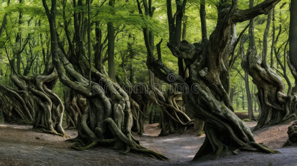 Cluster split tree stock photo. Image of thicket, foliage - 373108374