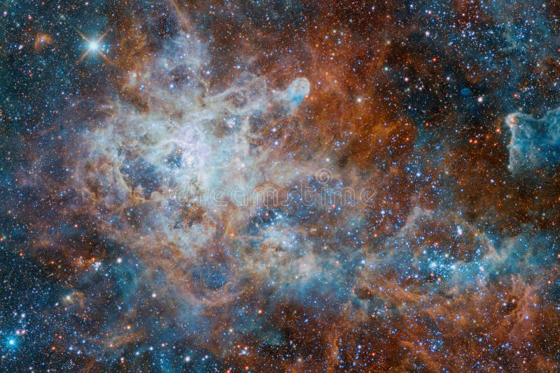 Cluster of Stars. Nebula. Elements of this Image Furnished by NASA ...