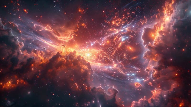 Cluster of Stars Shining in Night Sky Stock Video - Video of astronomy ...