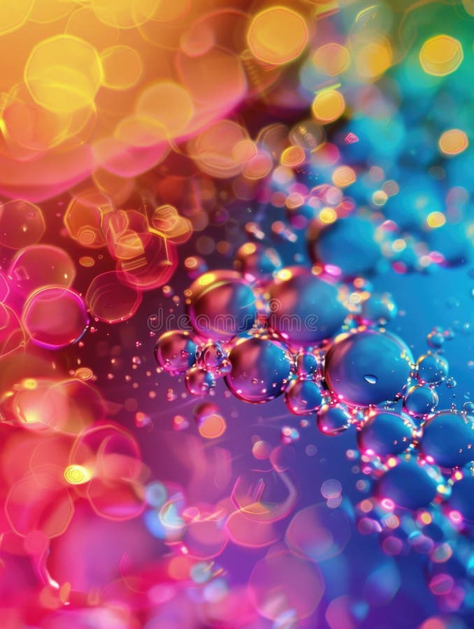 Transparent Bubbles on Red Background Stock Image - Image of christmas ...