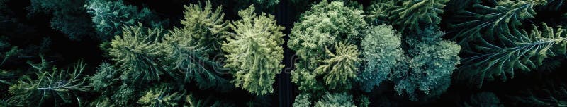 Cluster of Trees in Close Proximity Stock Illustration - Illustration ...