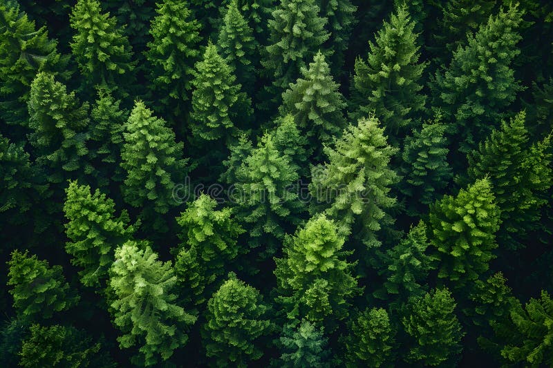 Cluster of Trees in the Heart of the Forest Generative AI Stock ...