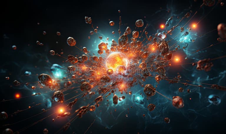 Cluster of Various Objects in Computer Generated Image Stock Image ...