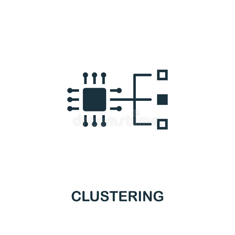 Clustering Icon. Premium Style Design from Artificial Intelligence Icon ...