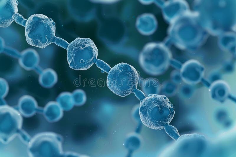 Clusters of Blue Green Protein Chains in a Dark Intracellular ...