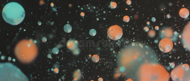 Clusters of Bubbles with Varying Sizes and Transparency Against a Black ...
