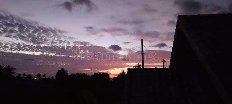 Clusters of Clouds in the Morning Visible a Little Light Behind the ...