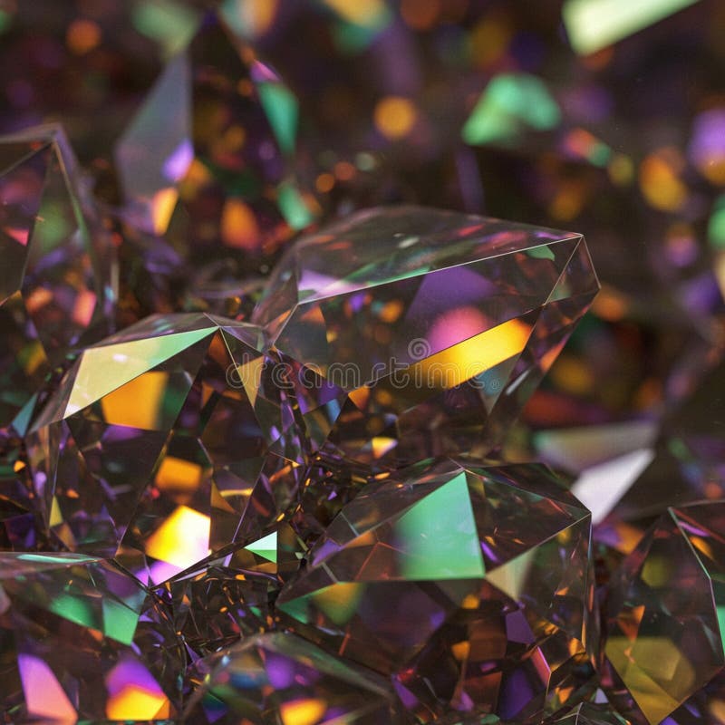 Clusters of Multifaceted, Transparent Crystals Exhibit a Dazzling Array ...