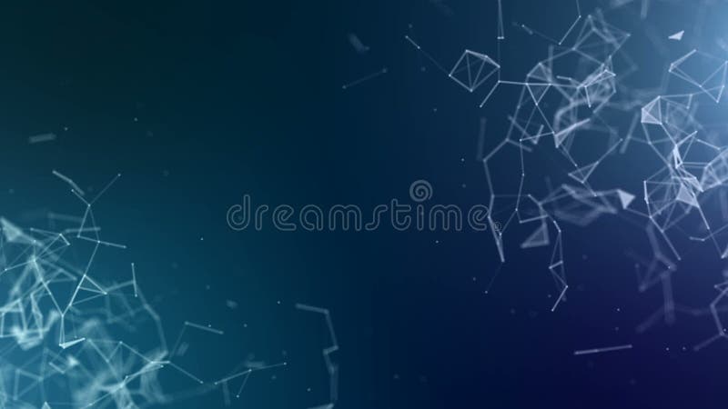 Clusters of Structures. Seamless Loop. Plexus Network. Depth of Field Stock Footage - Video of ...