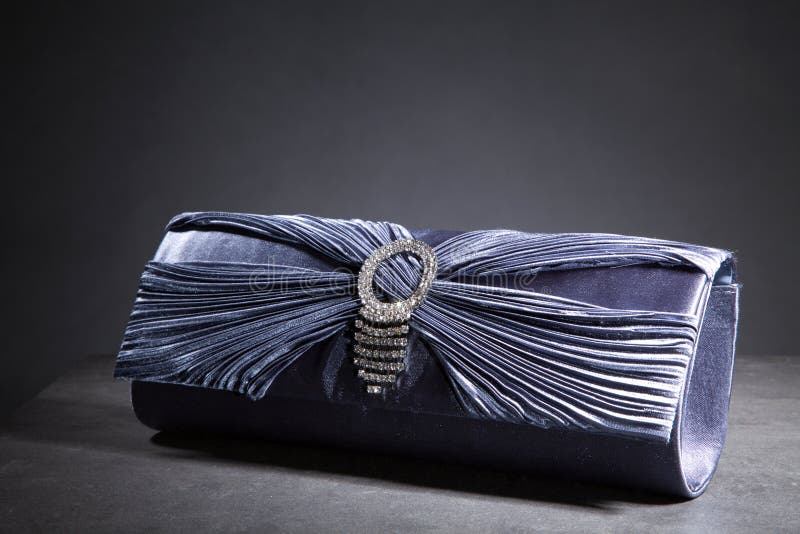 Clutch Bag in an Elegant Design Stock Image - Image of accessory, grey ...