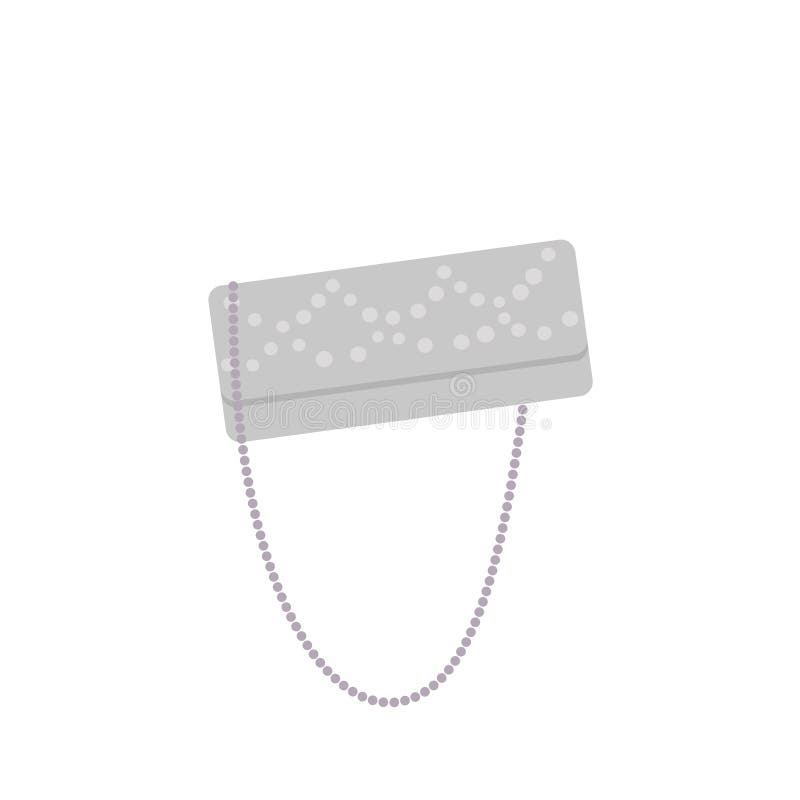 Clutch Bag in Flat Style Vector Illustration Stock Vector ...
