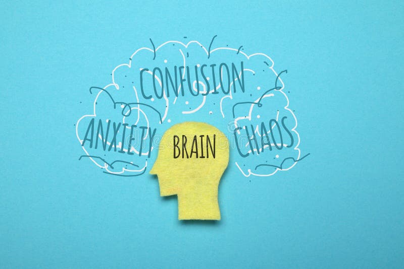 Clutter and Chaos in Mind, Anxiety Stress Concept Stock Photo - Image ...