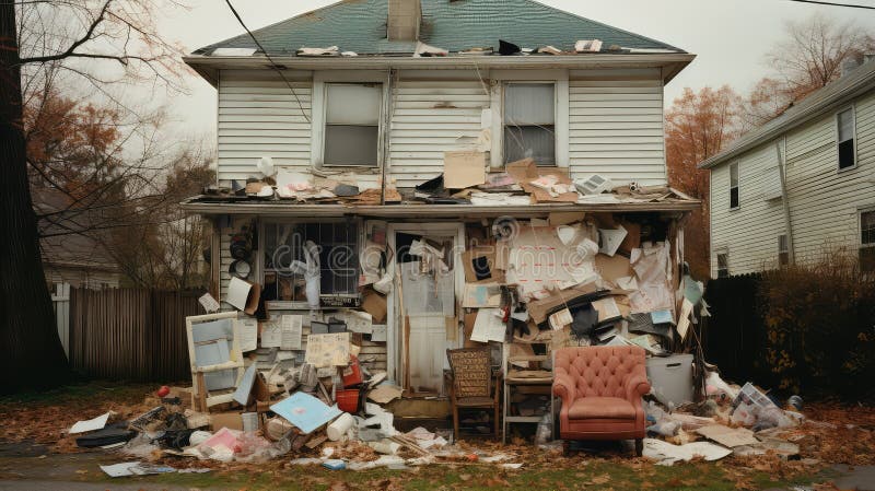 Clutter hoarding house stock photo. Image of house, congested - 373196490