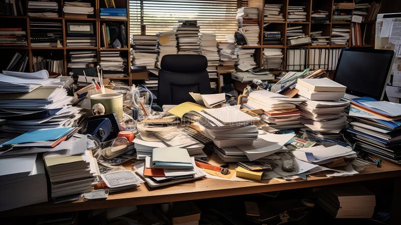 Clutter Paperwork Stock Illustrations – 1,268 Clutter Paperwork Stock ...