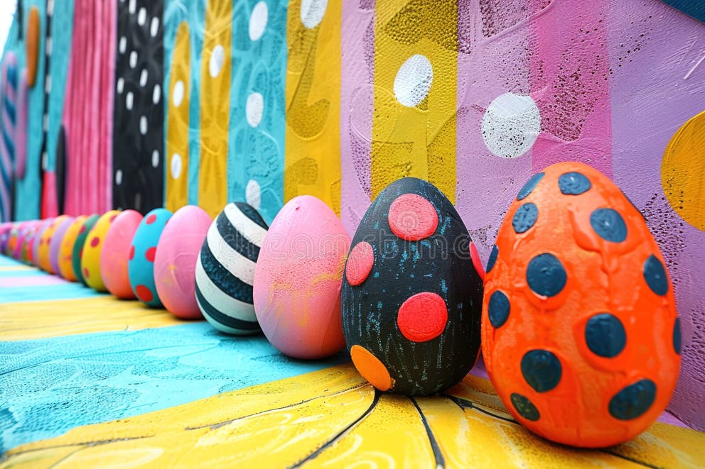 The Cluttercore-dyed Easter Egg Card Design Features Rich Colors and ...