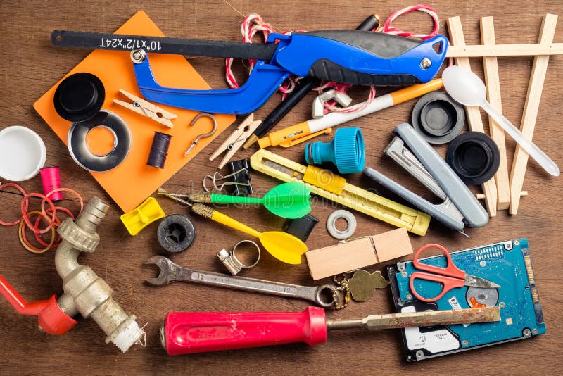 Cluttered Home Stuff To Eliminated Stock Photo - Image of grunge, idea ...