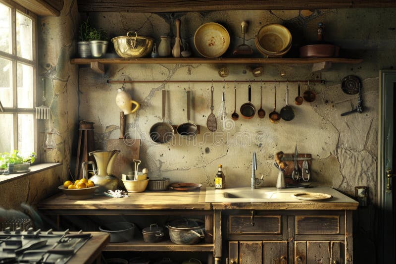 Cluttered Kitchen Filled Various Pots Pans Stock Photos - Free ... Cluttered Kitchen Filled Various Pots Pans Stock Photos - Free ...