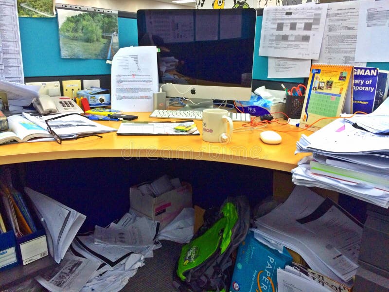 Cubicle Cluttered Why A Messy Office At Work Could Be Hurting Your