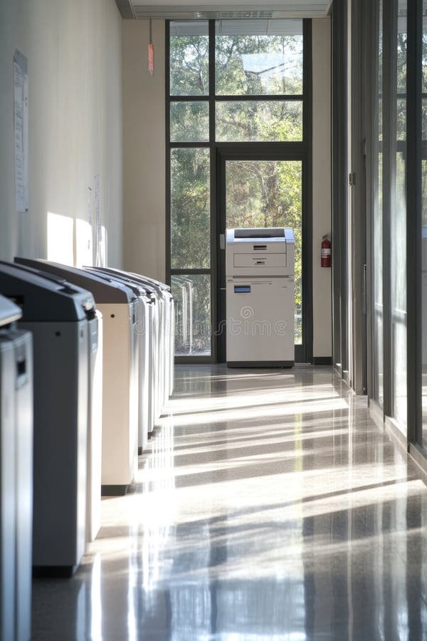 A Cluttered Space with Multiple Waste Bins Stock Photo - Image of waste ...