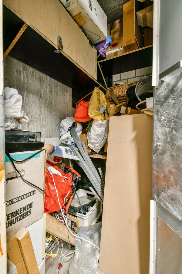 Cluttered Storage Space Full of Unorganized Items Editorial Stock Photo ...